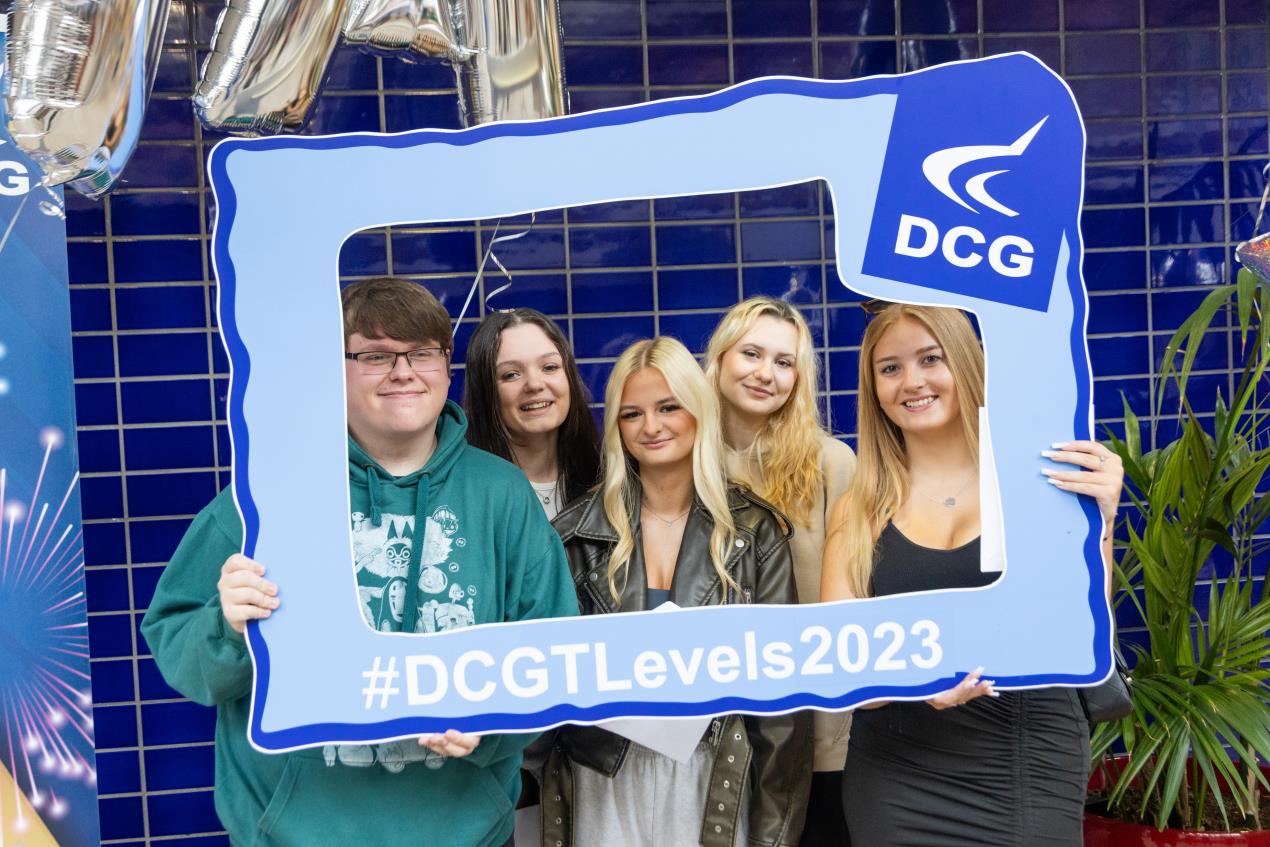 Celebrating academic excellence: DCG students collect their A-level and ...
